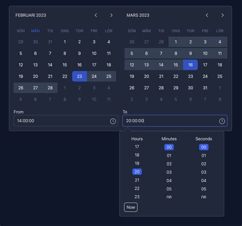 react tailwind datetime picker npm