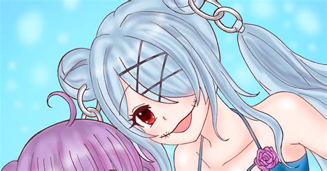 バーチャルyoutuber ゆめりちゃん＆ネロちさん 水着 どらのイラスト Pixiv