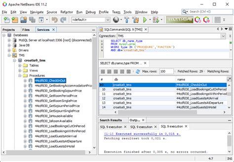 java i can t see or edit mysql stored procedures in netbeans stack