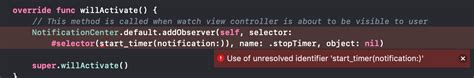 watchkit fatal error when trying to stop timer object in swift