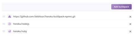 review apps · issue 1 · debitoor heroku buildpack npmrc · github