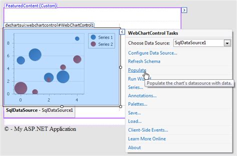 specify series data members asp web forms controls devexpress