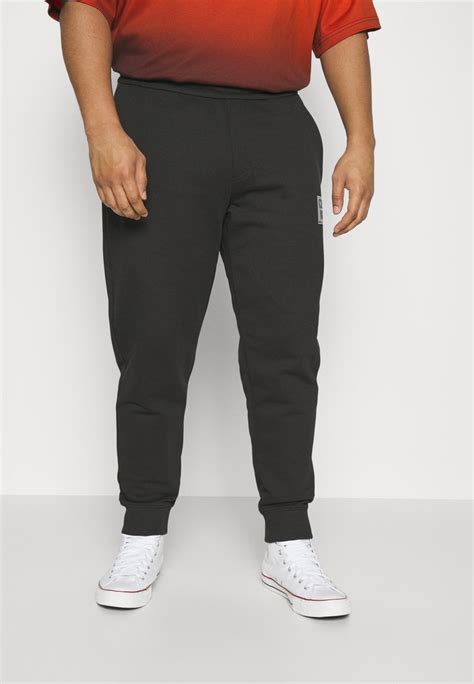 Calvin Klein Gloss Stencil Logo Jogger Tracksuit Bottoms Black