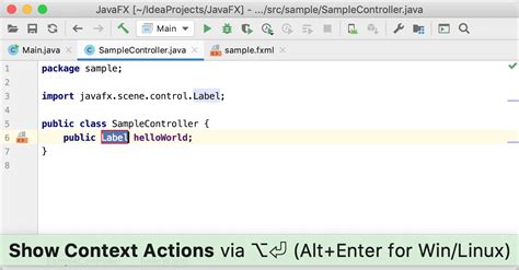 develop a basic javafx application help intellij idea