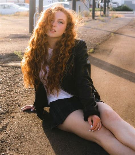 Francesca Capaldi Actress Model Red Haired Beauty Beautiful