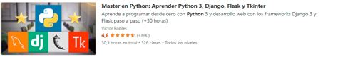 python domínalo con estos 7 cursos código onclick