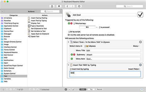 using keyboard maestro to create custom keyboard shortcuts