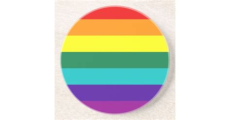 7 Stripes Rainbow Gay Pride Flag Coaster Zazzle