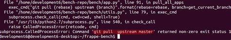 while bench update it shows the error erpnext discuss frappe erpnext