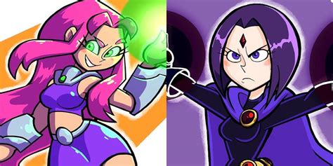 Starfire With Raven Mugshot Art By Chrisman83 On Deviantart