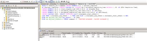 sql restore db frozen at 100 [sql server 2008 r2] stack