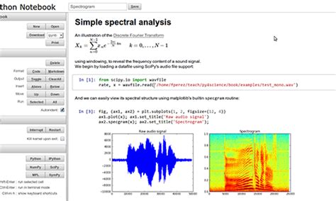 notebooks ipython pour la programmation scientifique