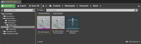 using the skeletal mesh reduction tool unreal engine documentation