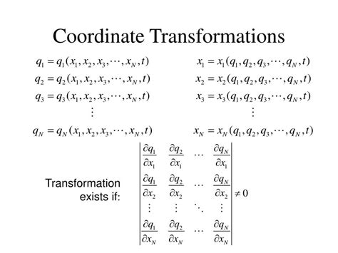 ppt generalized coordinates powerpoint presentation