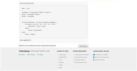 proper codeacademy forum formatting album on imgur