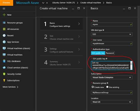 generating ssh keys for azure linux vms azure csa notes
