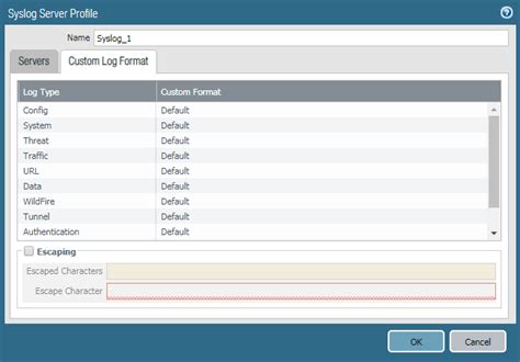 how to configure syslog server for logs forwarding in palo alto firewall