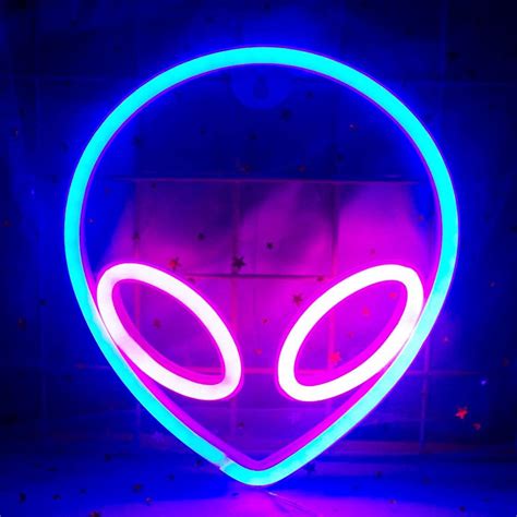 Alien Leuchtreklamen Led Alien Neonzeichen Alien Neonlicht Für