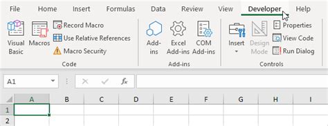 how to turn on the developer tab in excel excel examples