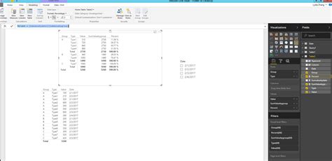 solved how to divide values using the total of a column microsoft