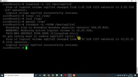 how to resize a partition in linux youtube