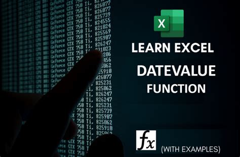 excelsirji data analysis tricks excel function datevalue