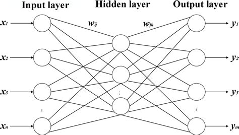 three layer bp neural network structure download scientific diagram