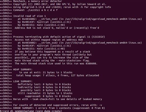can t solve memory management valgrind in this c program stack overflow