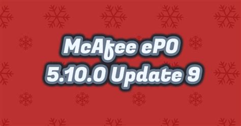 mcafee epo 5 10 0 update 9 systemconf