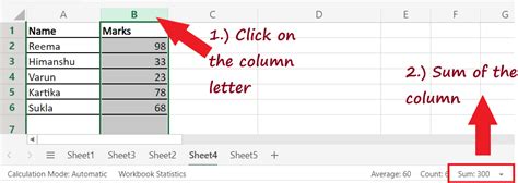 ms excel how to do addition javatpoint