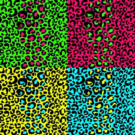 Leopardo Imitación Colorido Patrón Sin Costuras Ilustración Vectorial