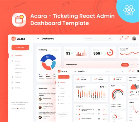 nulled acara ticketing admin dashboard react template free download