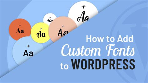 how to add custom fonts to wordpress athemes