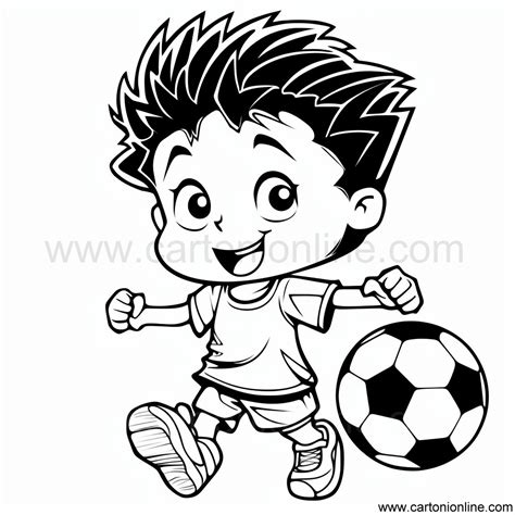 Dibujo 48 De Futbolista Para Colorear