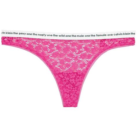 Levný Dveře žárlivost Calvin Klein Underwear Tanga Pink Běžec Rezavý Apt