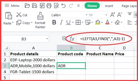 how to split a text with specific character in excel wps office academy
