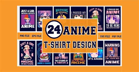 Anime T Shirt Designs Bundle Bundle · Creative Fabrica