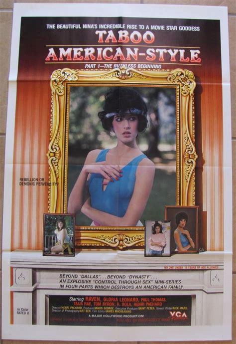 Taboo American Style Raven Taija Rae Rated X Adult 1985 1sh Movie