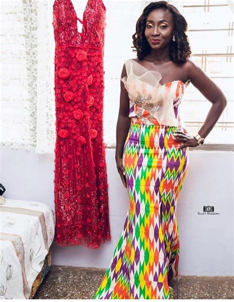 Pin By Brigitte Mubama On Kente Kente Styles Kente Dress African
