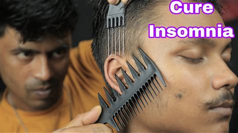 Barber To Barber Comb Massage For Cure Insomnia Comb Scratching Head