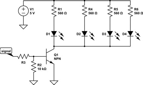 Electronic Activation Of Multiple Leds With One Or Several