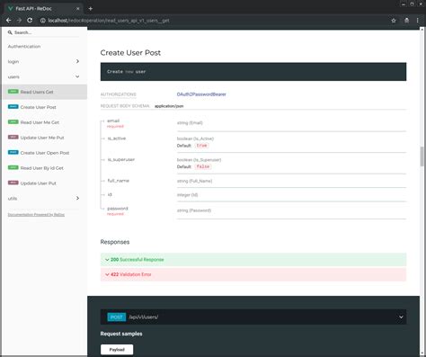 generate a backend and frontend stack using python