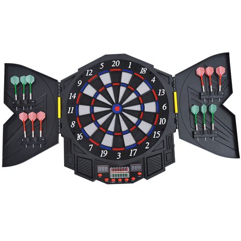 homcom 27 games dart board dartboard set electronic led darts game