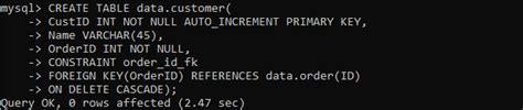 mysql delete cascade linux hint