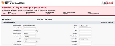salesforce validation rule to prevent duplicate records salesforce