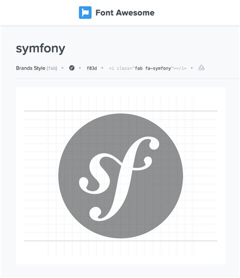 fontawesome adds symfony to their icon collection symfony blog