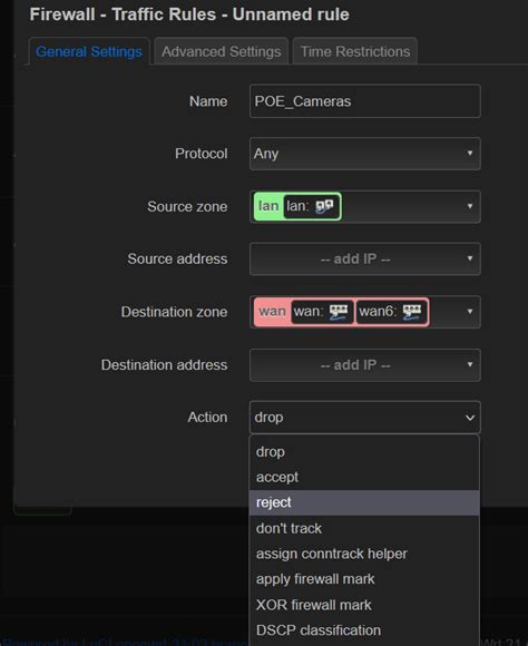 [solved] firewall rule to block device from accessing internet