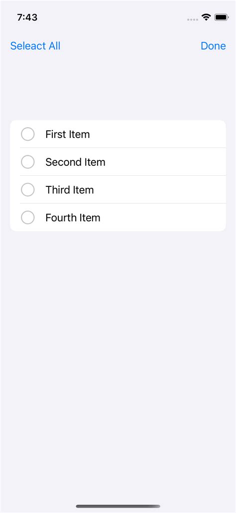 swiftui how to programmatically select all items in a list in