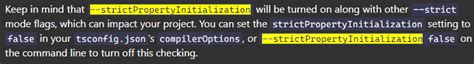 angular ts类报错：property ‘name‘ has no initializer and is not definitely