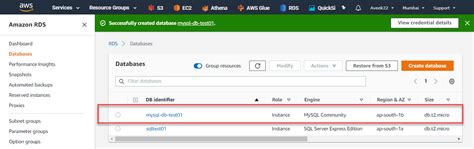 how to configure an amazon rds environment for mysql